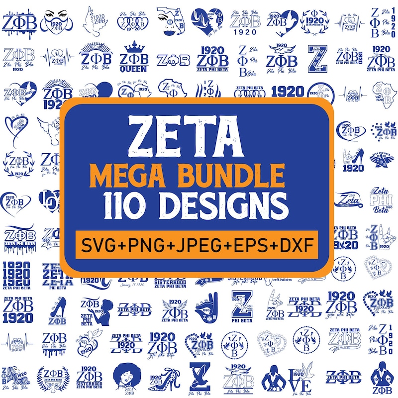 Zeta Phi Beta Svg Bundles - Etsy