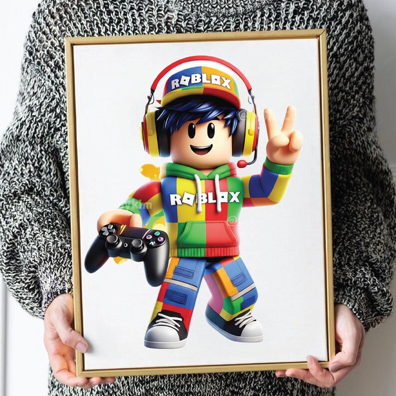 Mega Roblox Character,roblox Png,roblox Svg Bundle,roblox Boy Svg ...