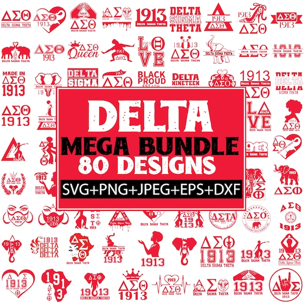 Delta Sigma Theta Clip Art - Etsy