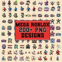 Roblox Png. Original Images! Set of High Resolution Images. Instant ...
