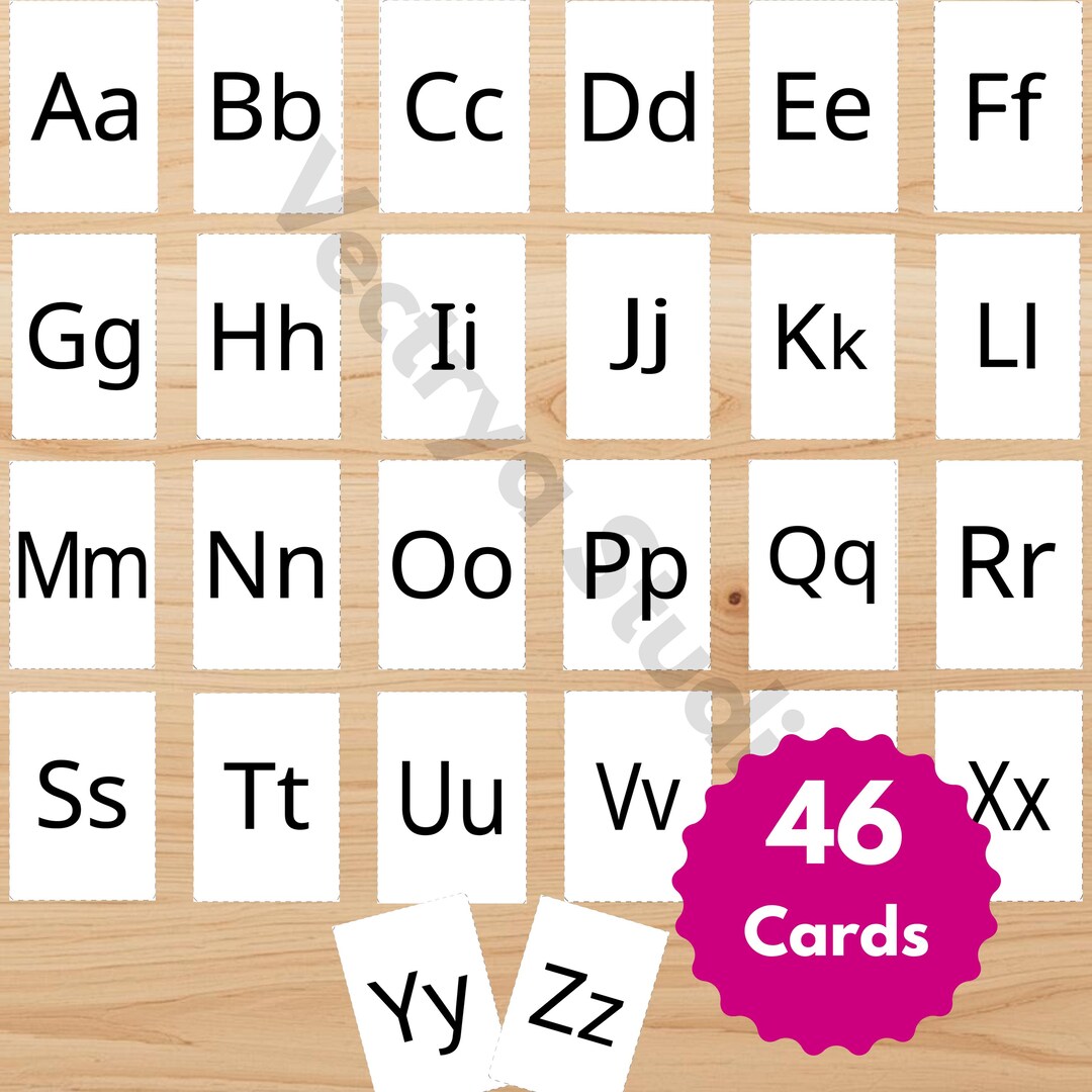 Learning ABC Flash Cards and Numbers 1-20 for Kids: Printable PDF - Etsy