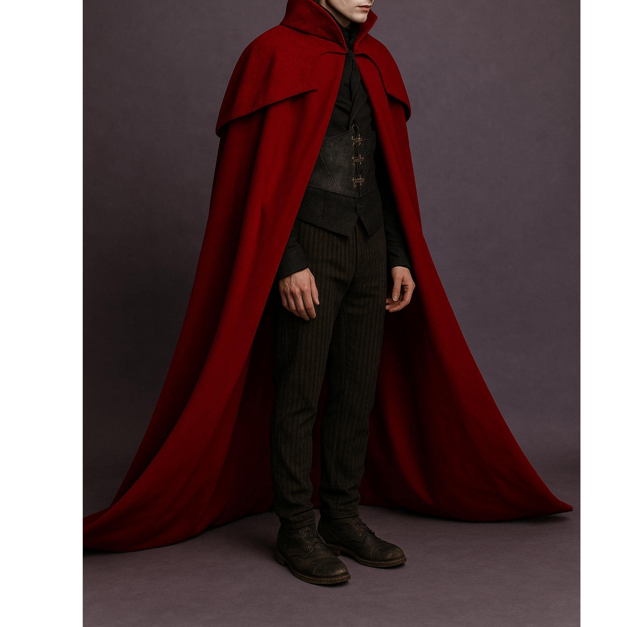 Vampire Cloak Costume – Gothic Victorian Outfit for Halloween, Cosplay ...