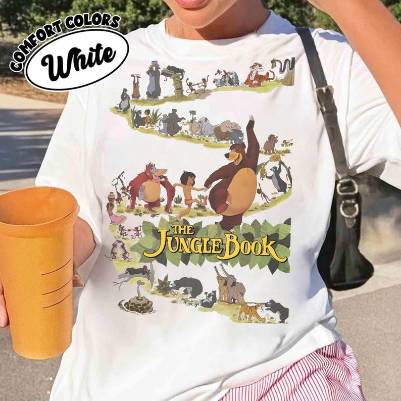 Retro Comfort Colors Jungle Book Vintage T-shirt, Mowgli Baloo Shere ...