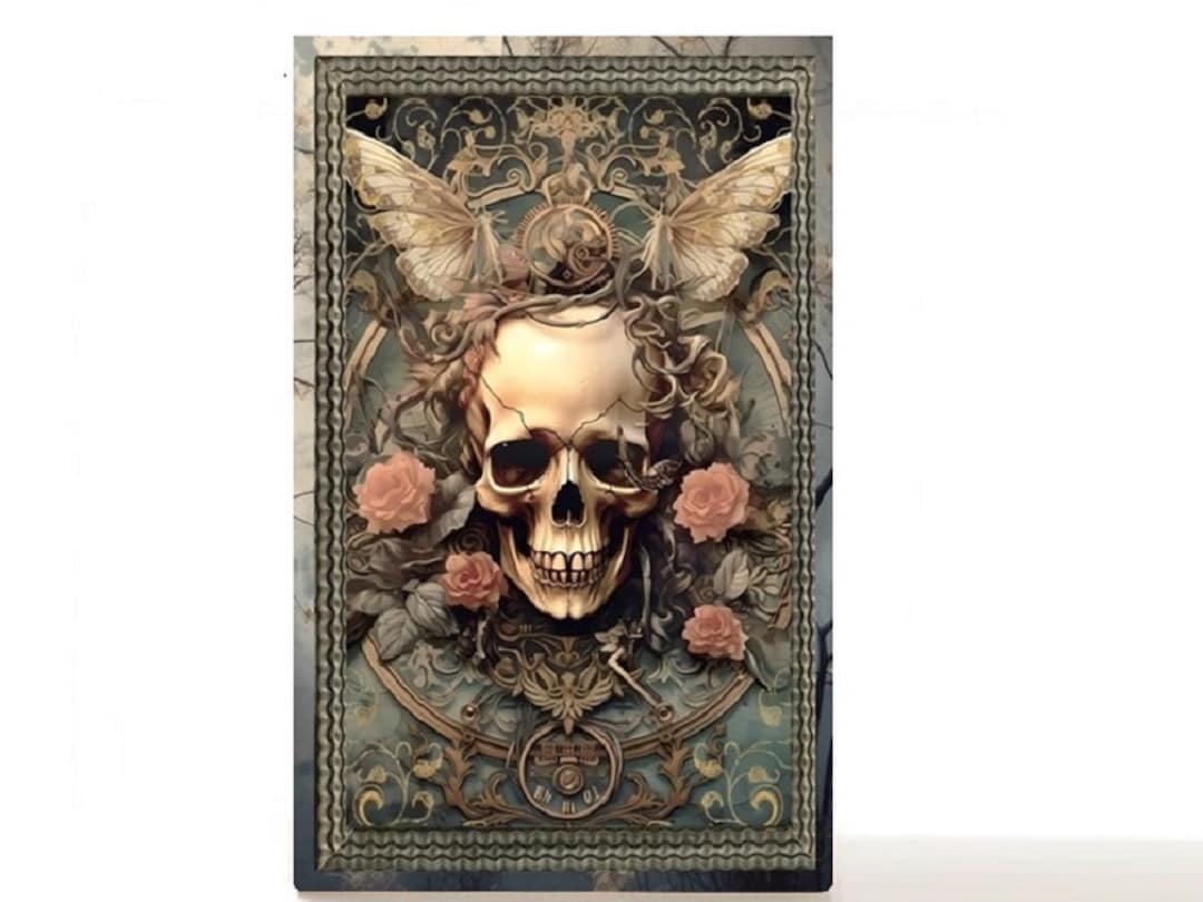 Vintage Skull Empty Makeup Palette for Single Eyeshadows. Gifts for Her ...