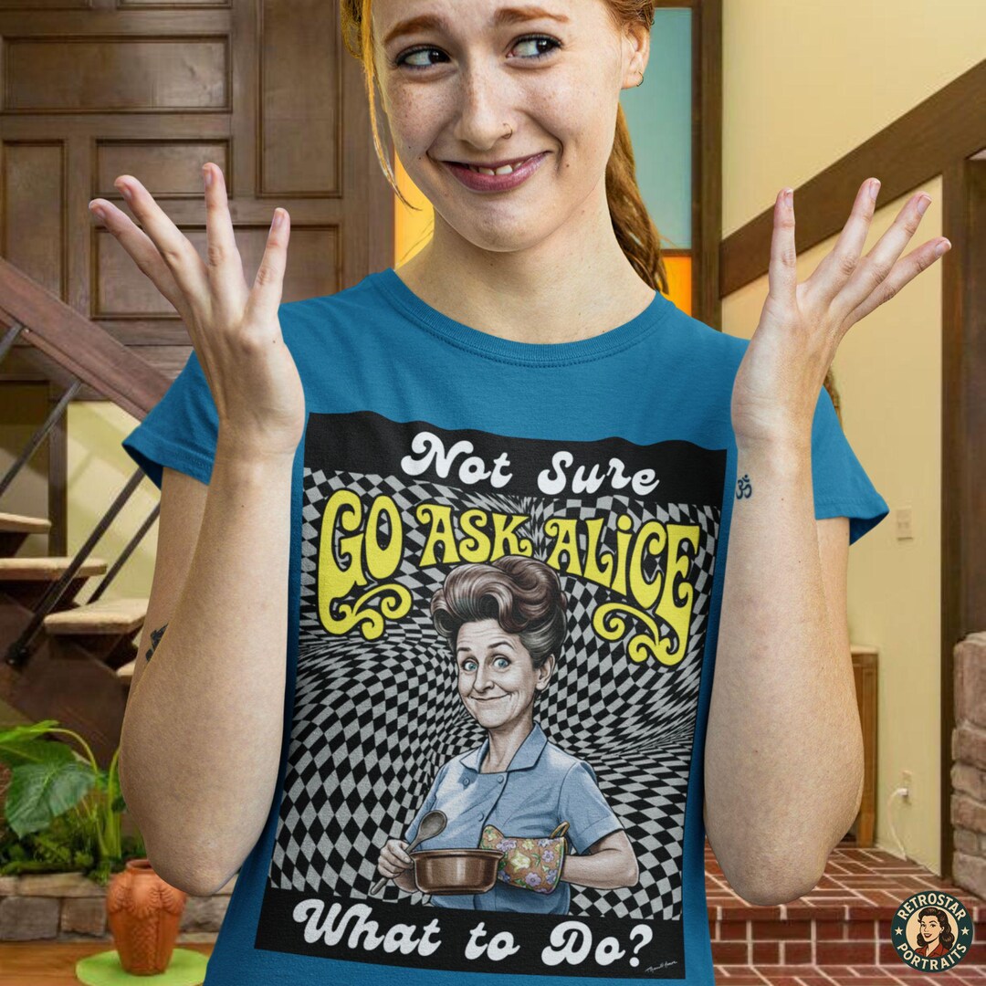 Go Ask Alice Brady Bunch Parody Shirt - Retro 70s TV & Psychedelic ...