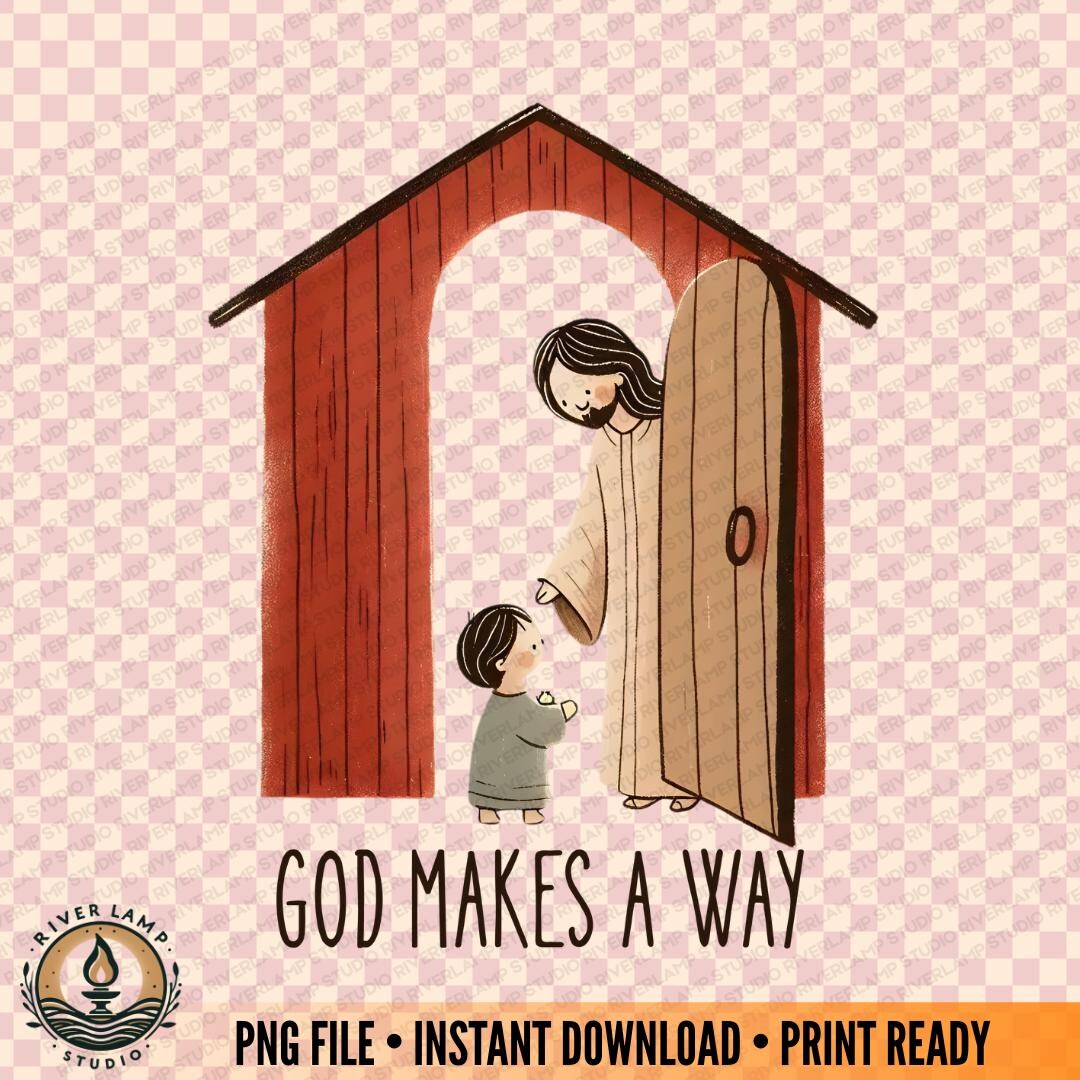 God Makes a Way SVG PNG, Christian Illustration, Religious Quotes ...