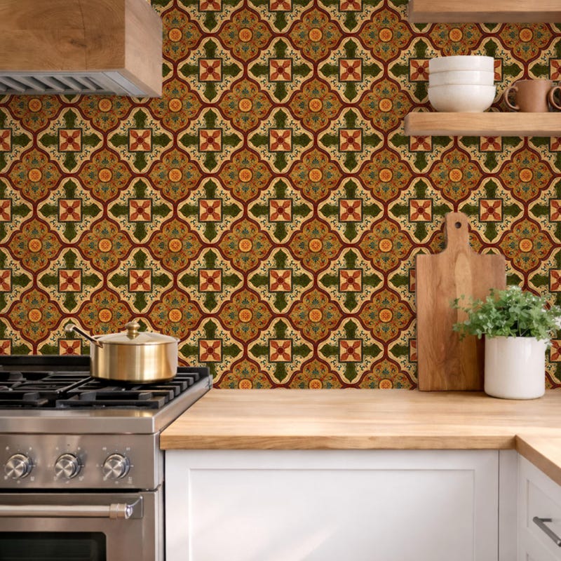 Wallpaper Backsplash - Etsy