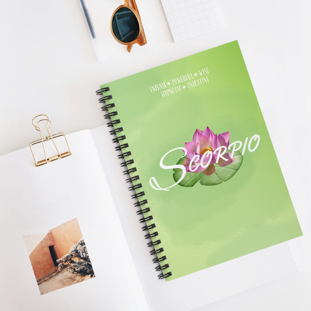Scorpio Zodiac Notebook: Floral Astrology Journal, Constellation ...