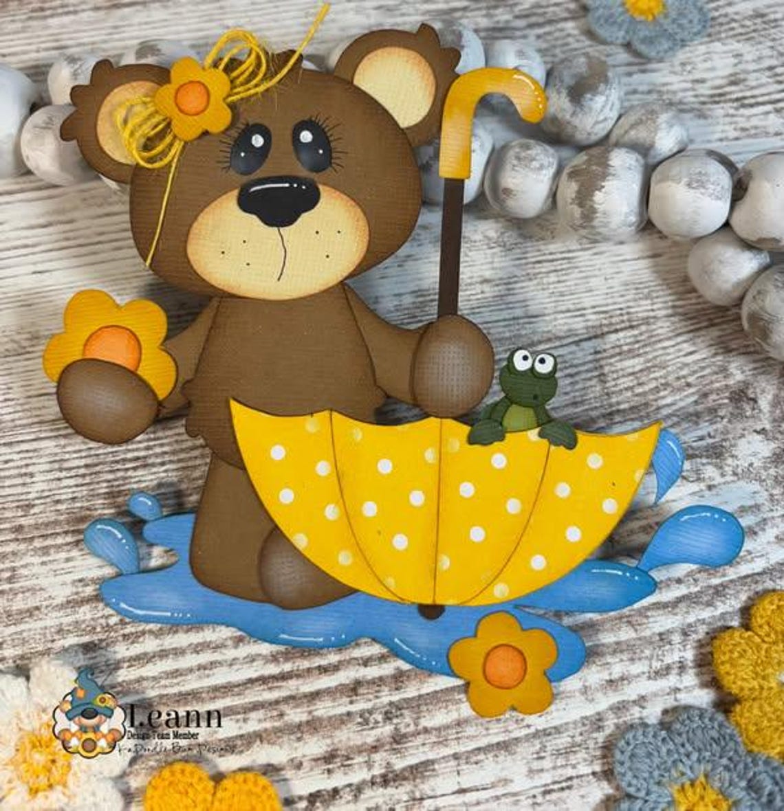 Rainy Day April Bears Spring Cut File Clipart. Digital Files-svg, Pdf ...