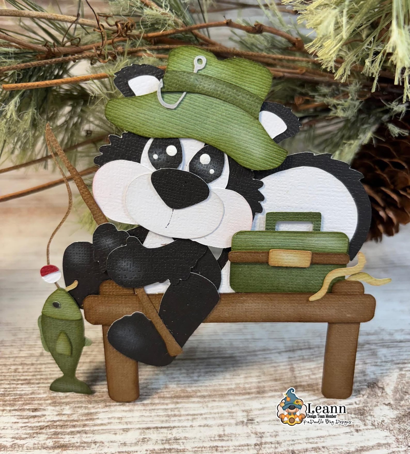 Gone Fishing Skunks Camp Cut File Clipart. Digital Files-svg, Pdf, Mtc ...