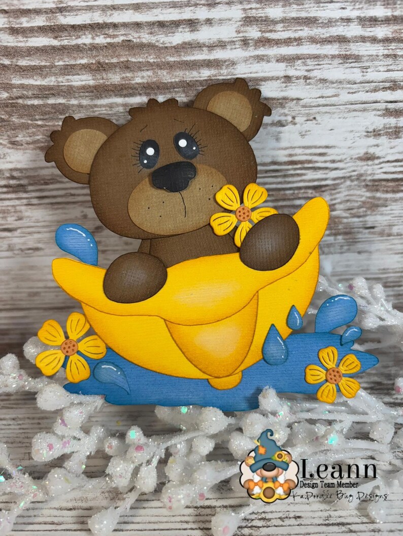 Rainy Day April Bears Spring Cut File Clipart. Digital Files-svg, Pdf ...