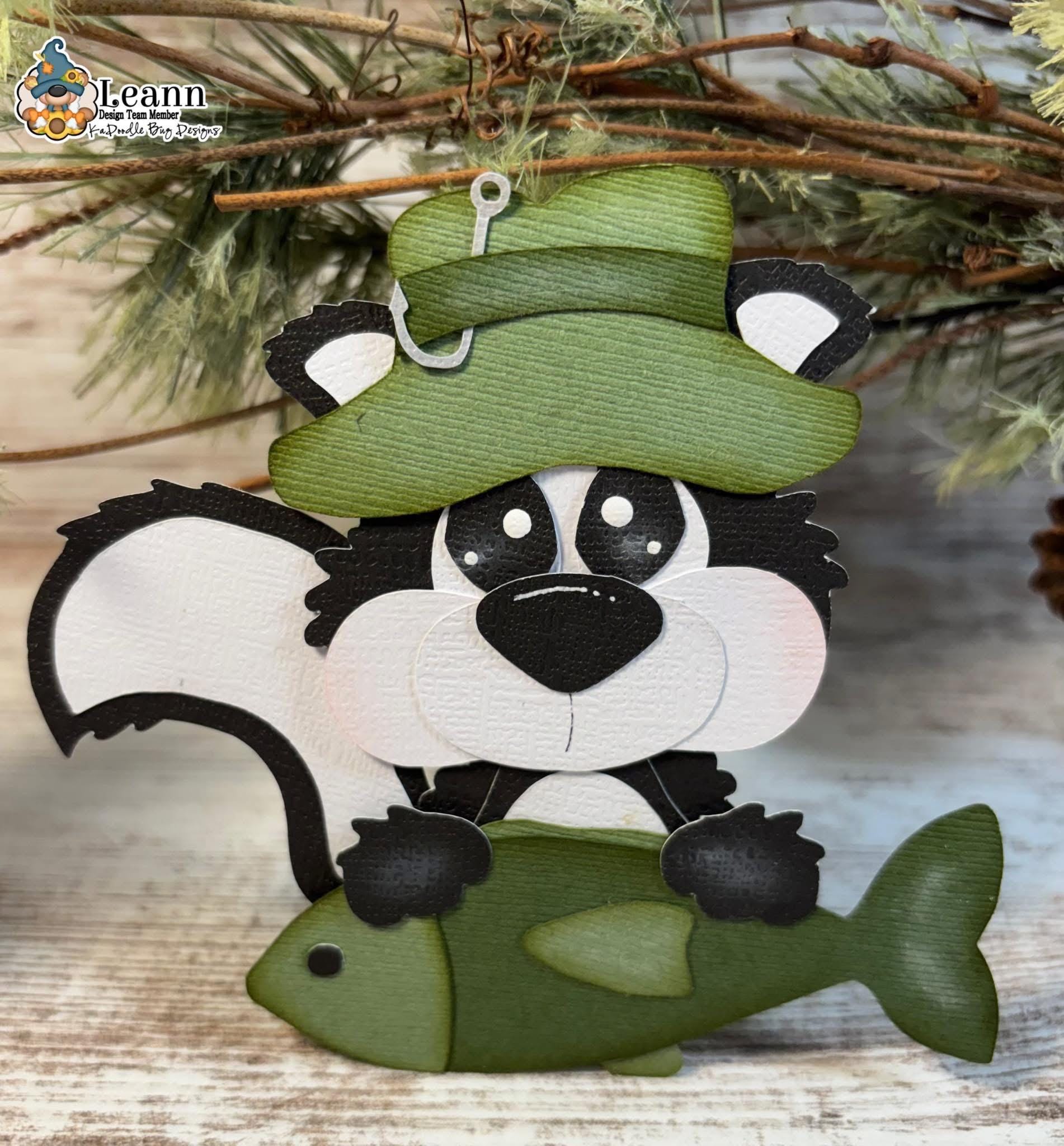 Gone Fishing Skunks Camp Cut File Clipart. Digital Files-svg, Pdf, Mtc ...