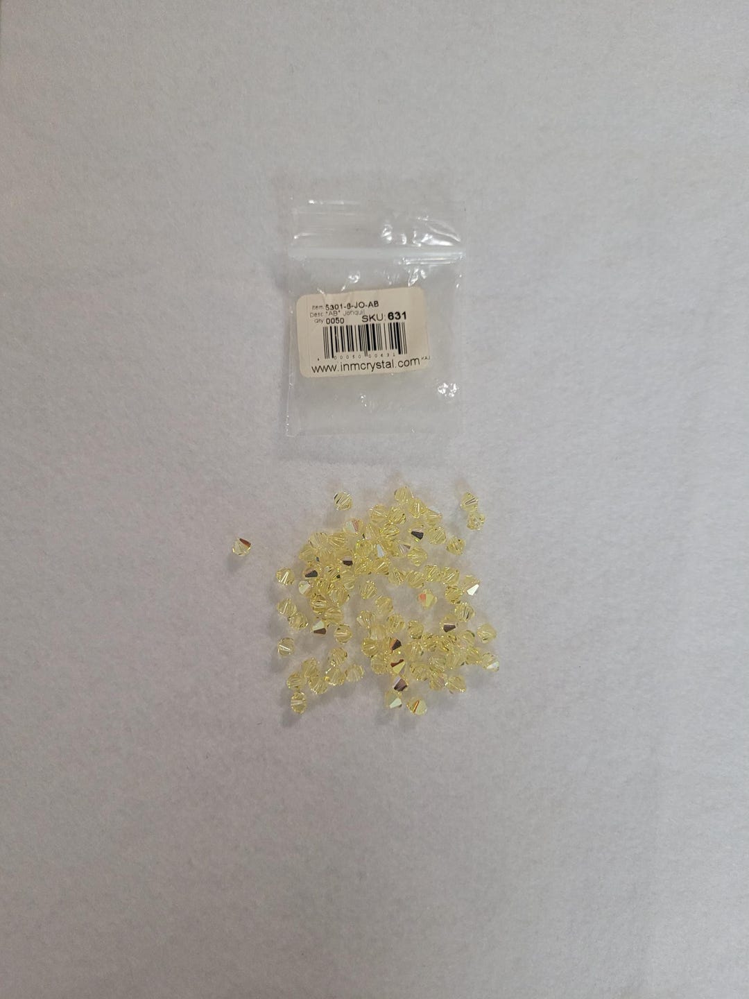 Swarovski Crystal 6mm Bicones (5328) - Colors: Jonquil AB ( Light ...