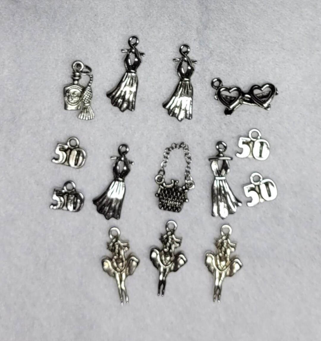 Lady Charms - Marilyn Monroe Charms - #50 Charms - 14 Pieces - Wine ...