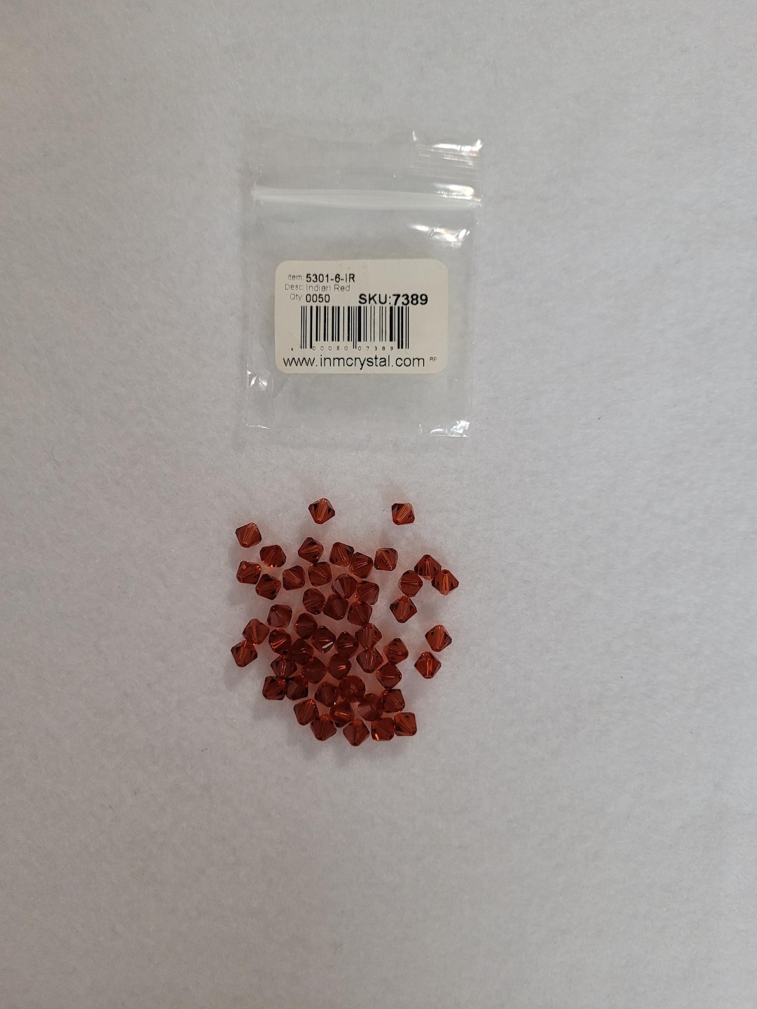 Swarovski Crystal Beads 6mm Bicones (5328) - Color Indian Red - Total ...