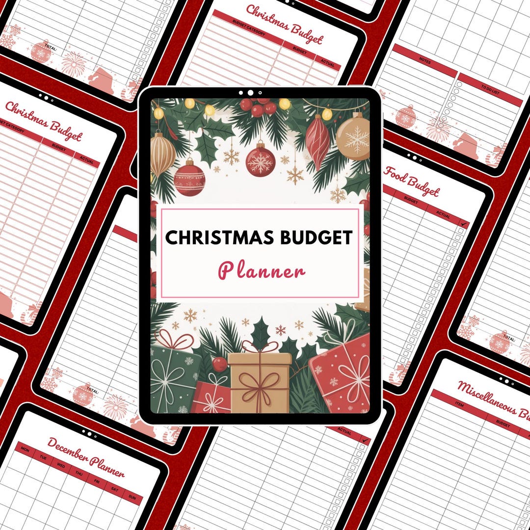 Christmas Budget Planner, Holiday Expense Tracker (digital Download) - Etsy