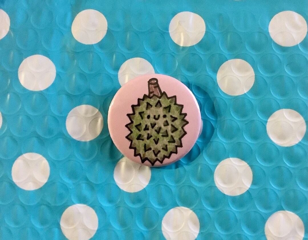 Hand Drawn Durian Pin 1.5” - Etsy
