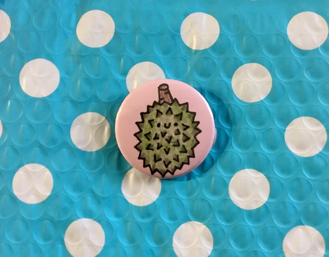 Hand Drawn Durian Pin 1.5” - Etsy