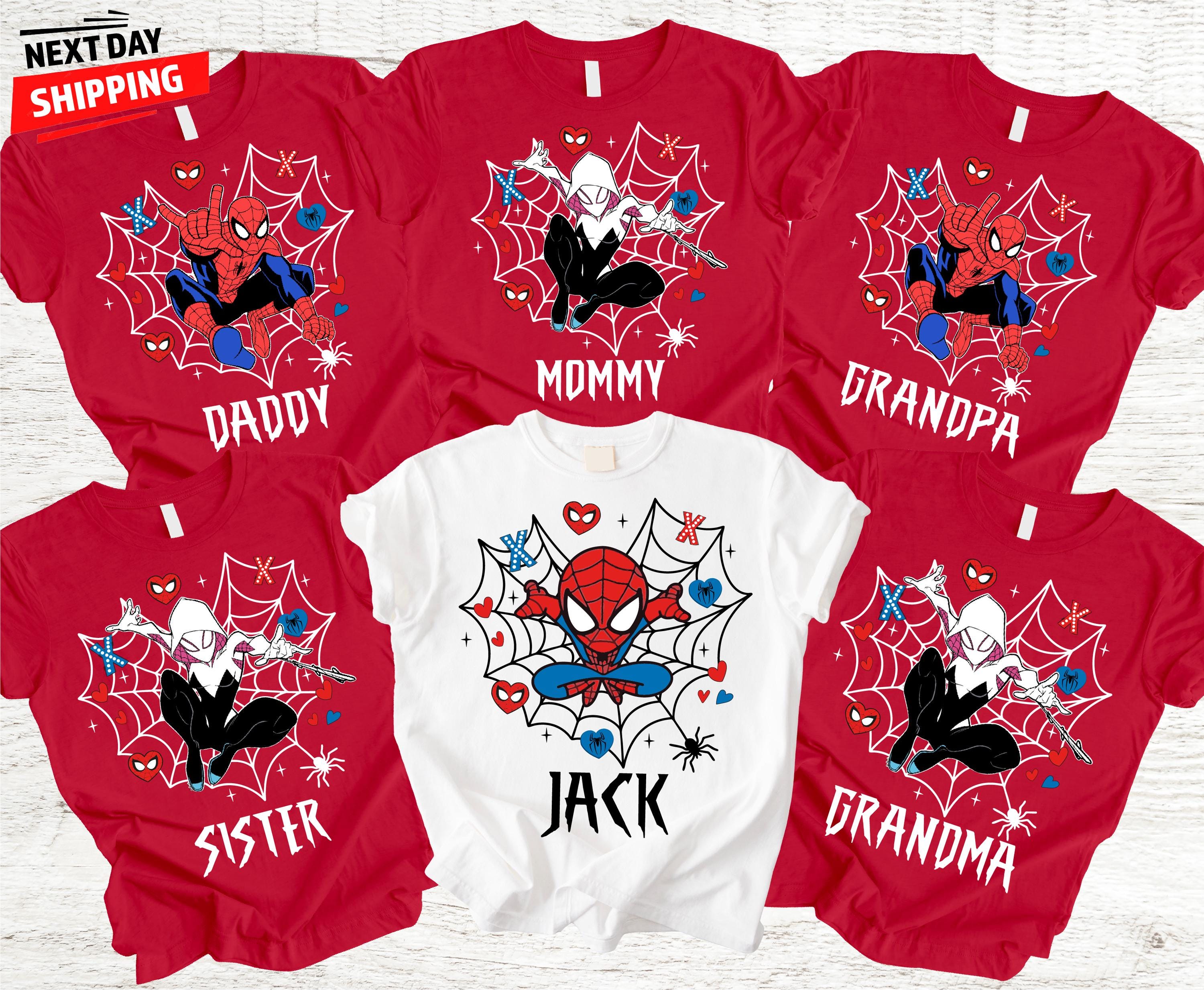 Spider Family Shirts, Matching Spider Hero Tees, Mommy Daddy Kids ...