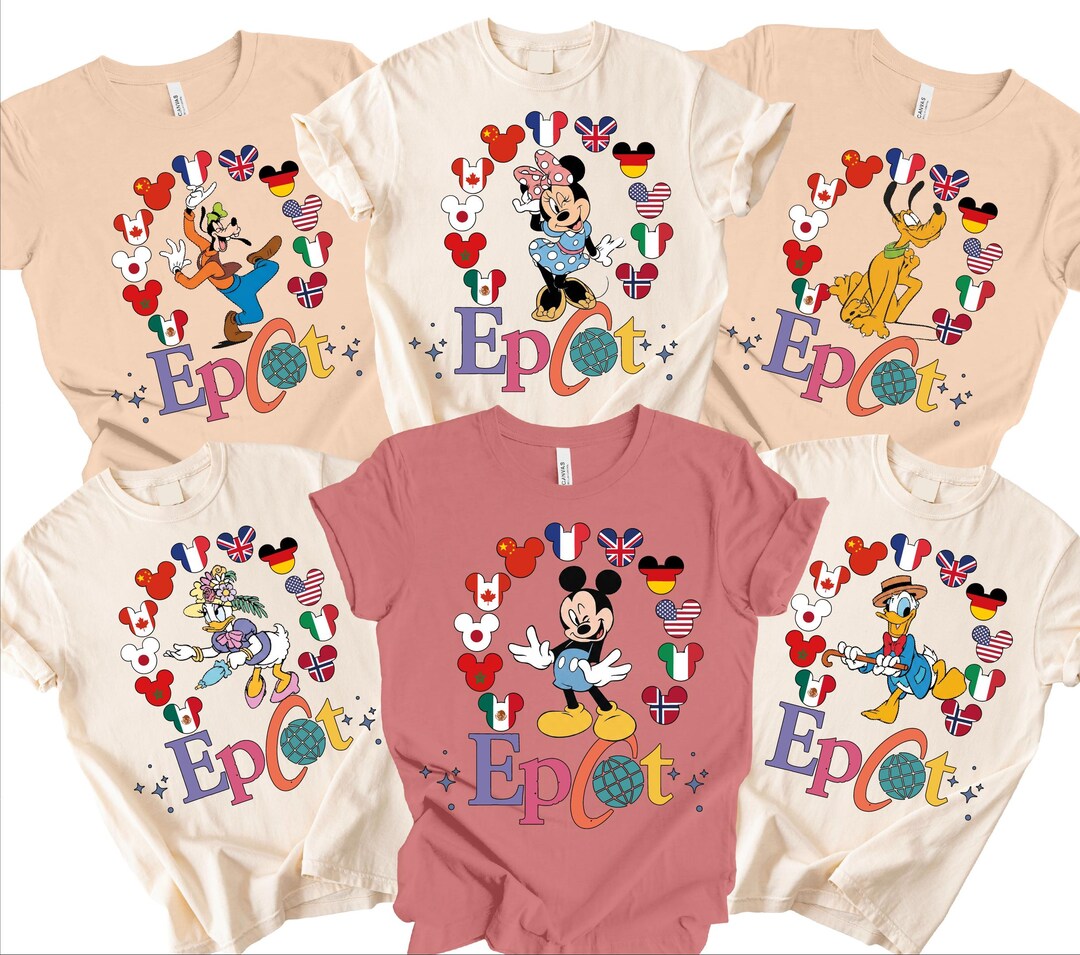 Disney EPCOT World Showcase Shirt, International Flags Tee, Custom ...