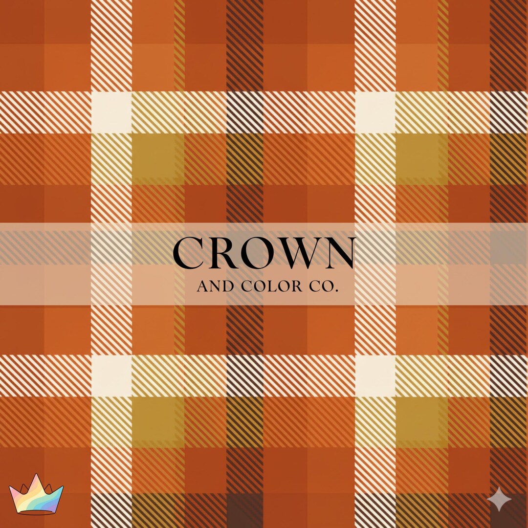 Pumpkin Spice Plaid Seamless Pattern – Cozy Autumn Flannel (digital ...