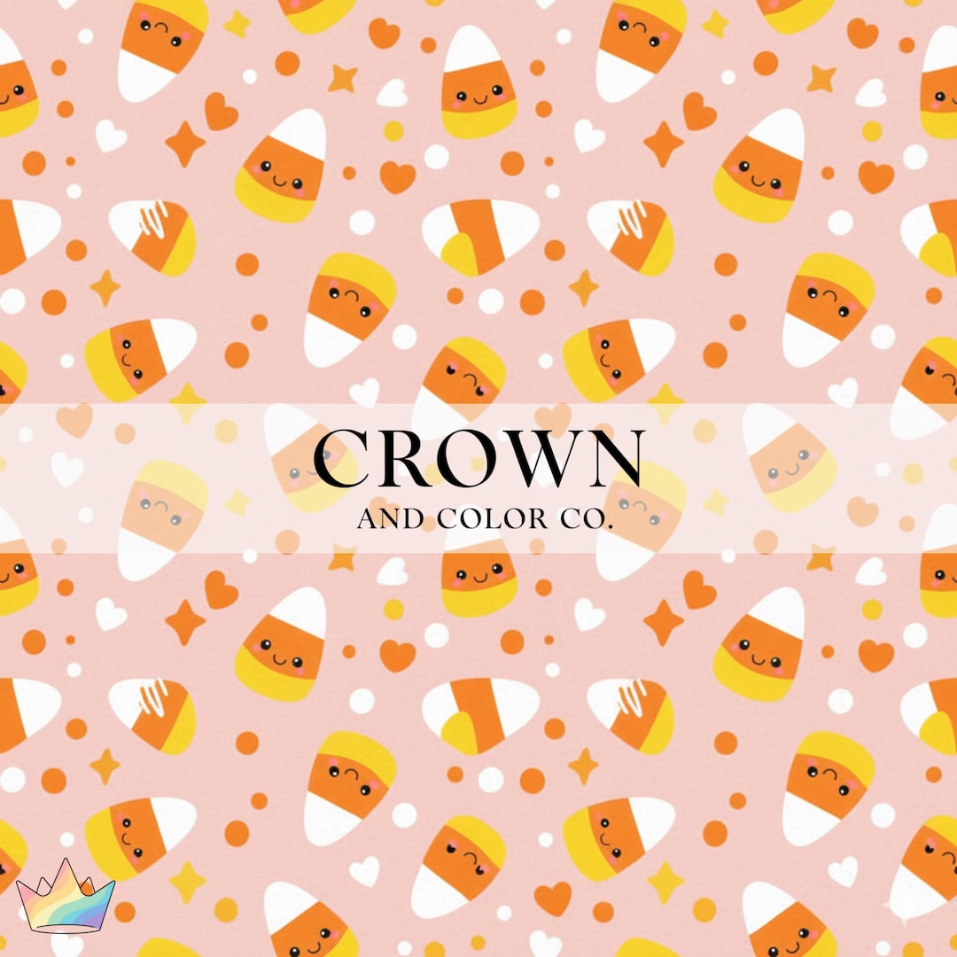 Candy Corn Confetti Pattern – Hearts, Sparkles, Dots (digital Download ...