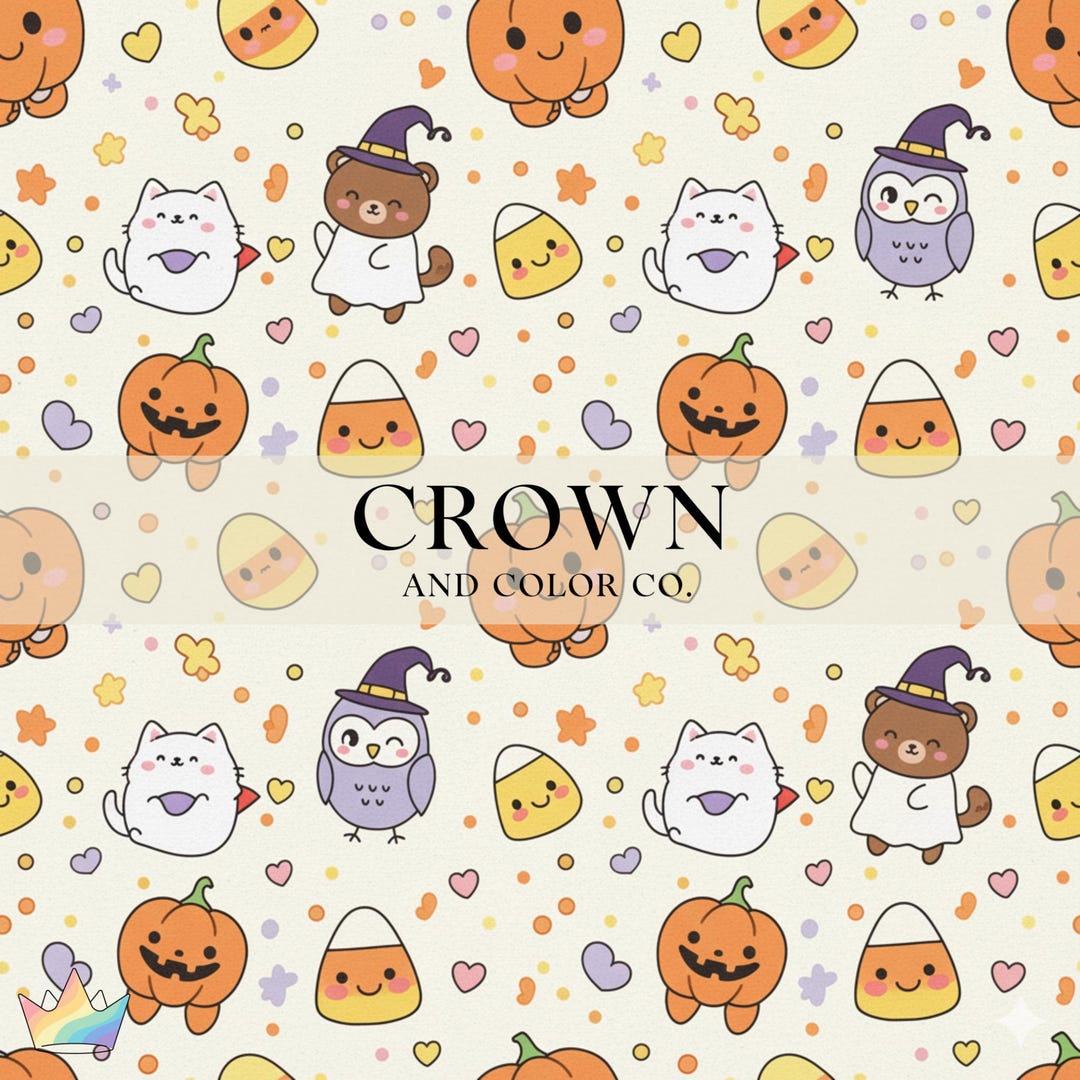 Pumpkin Patch Boo Crew Digital Pattern – Smiling Pumpkins, Costumed ...