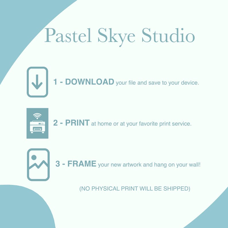 Pastel Cotton Candy Print - Fun Summer Wall Art (digital Download) - Etsy