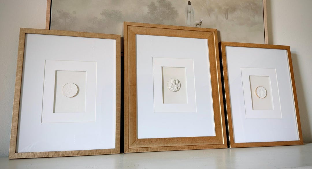 Custom 3-piece Framed Biblical Intaglio Collection | Luxury Faith ...