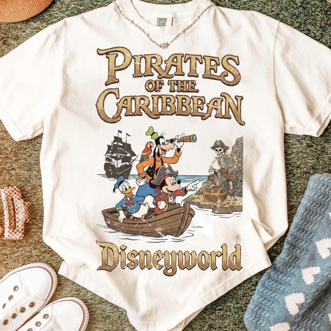 Pirates of the Caribbean PNG, Goofy Pirate PNG, Retro Adventure Cartoon ...