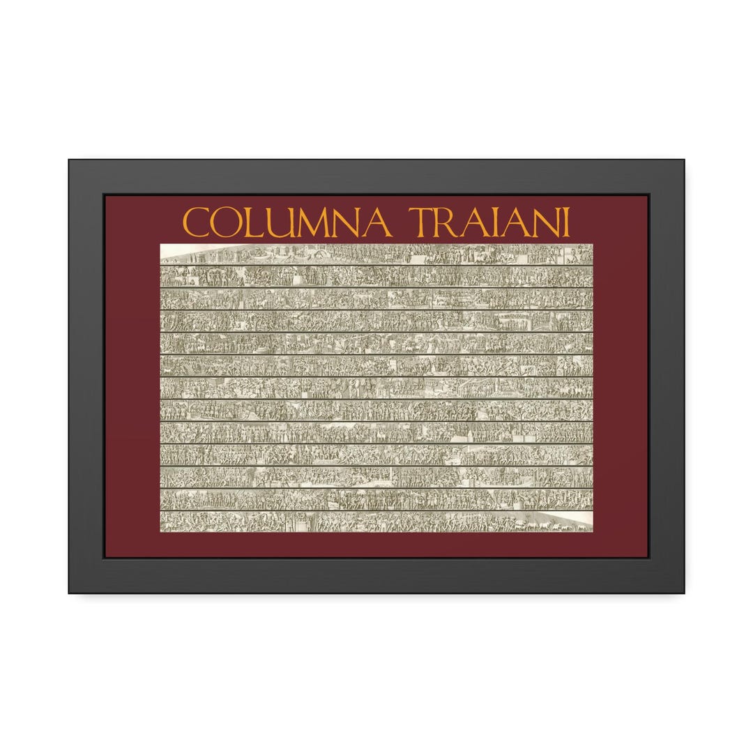 Trajan's Column Reliefs Framed Poster | Roman Military History Wall Art ...
