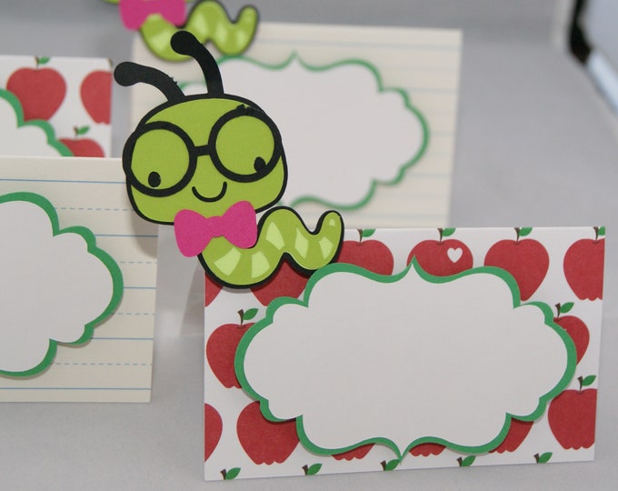 Bookworm Food Labels, Place Cards - Etsy