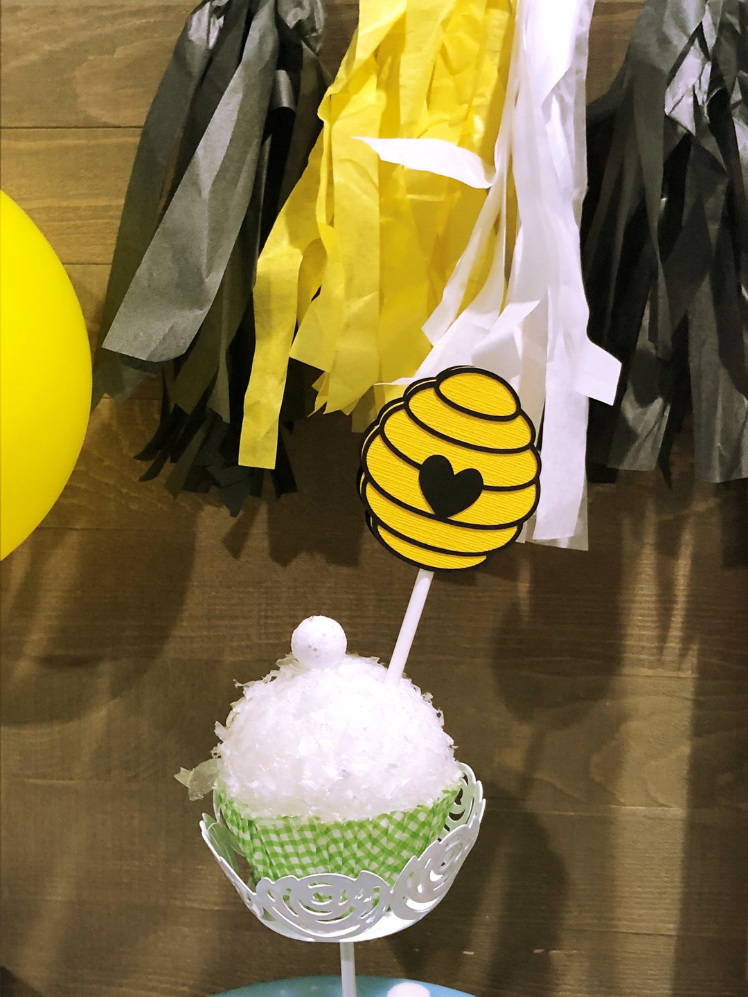 Bee Hive, Bee Party, Bee Baby Shower, Mommy to Bee, Cupcake Toppers - Etsy