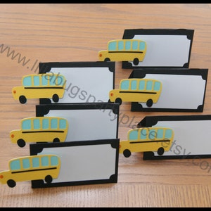 Bus Back to School Wheels on the Bus Food Label/place Card - Etsy