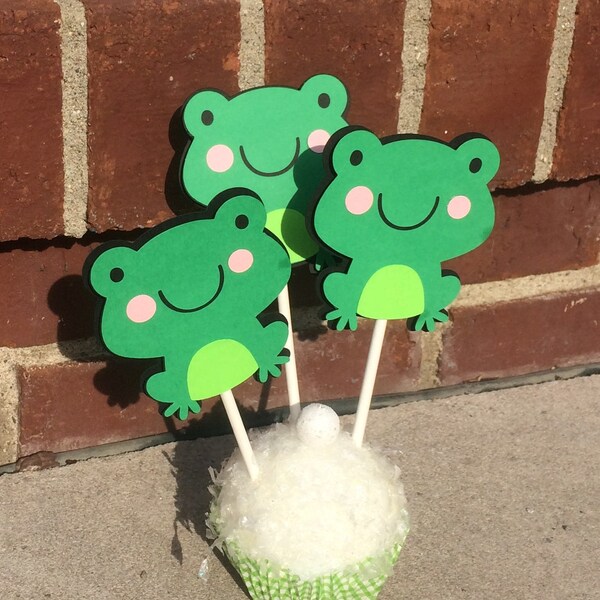 Frog Cupcakes - Etsy