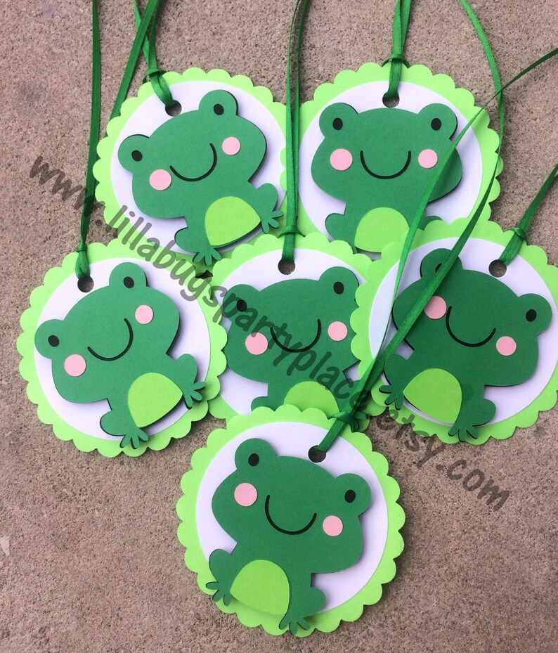 Frog Party Decorations Frog Favor Tag | Etsy