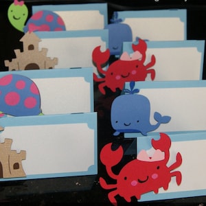 Under the Sea Creature, Girl, Food Label, Tent Card - Etsy