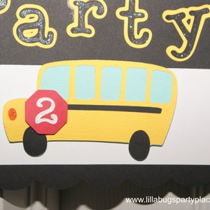 School Bus Party Door Sign Personalized - Etsy