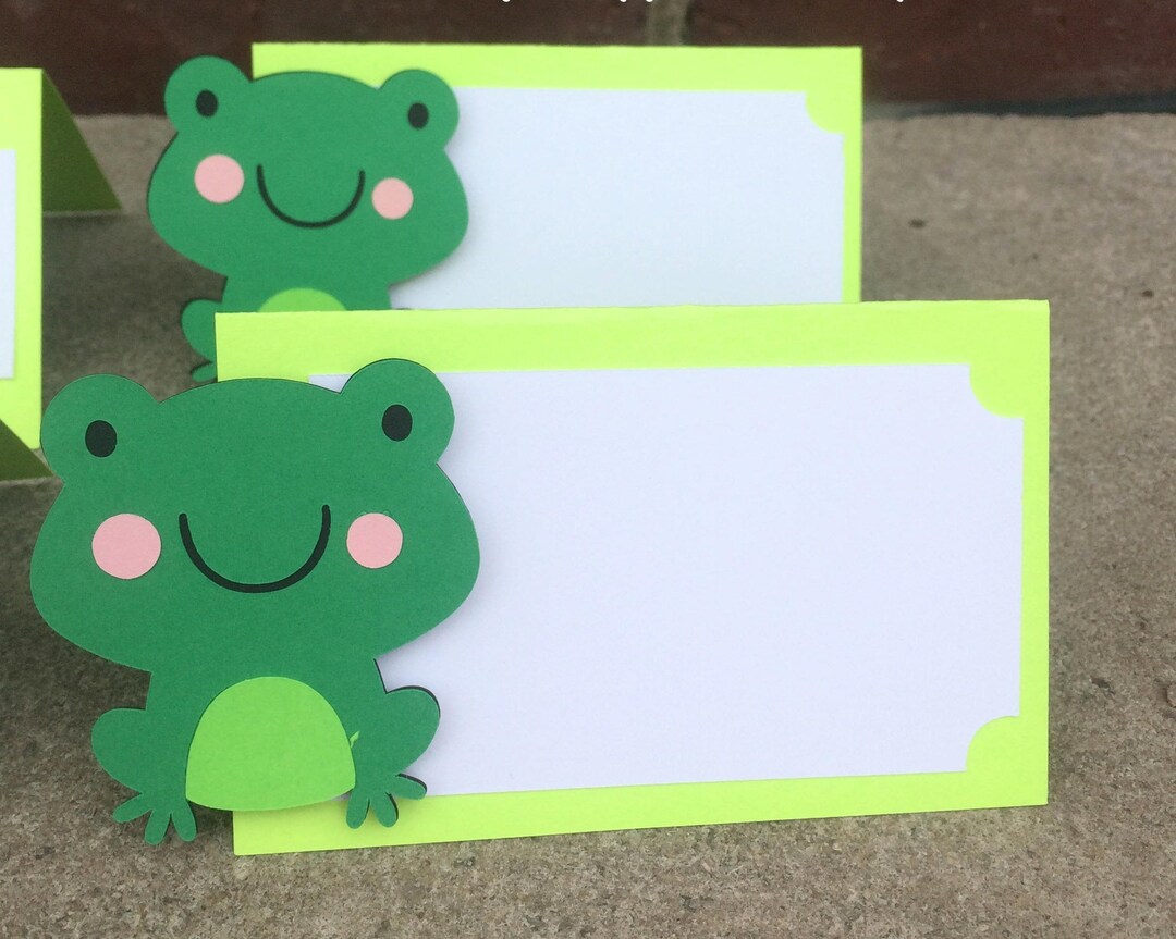 Frog Party, Frog Baby Shower, Frog Place Cards, Food Labels - Etsy