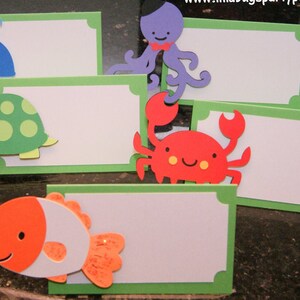 Sea Creature, Under the Sea, Food Labels - Etsy