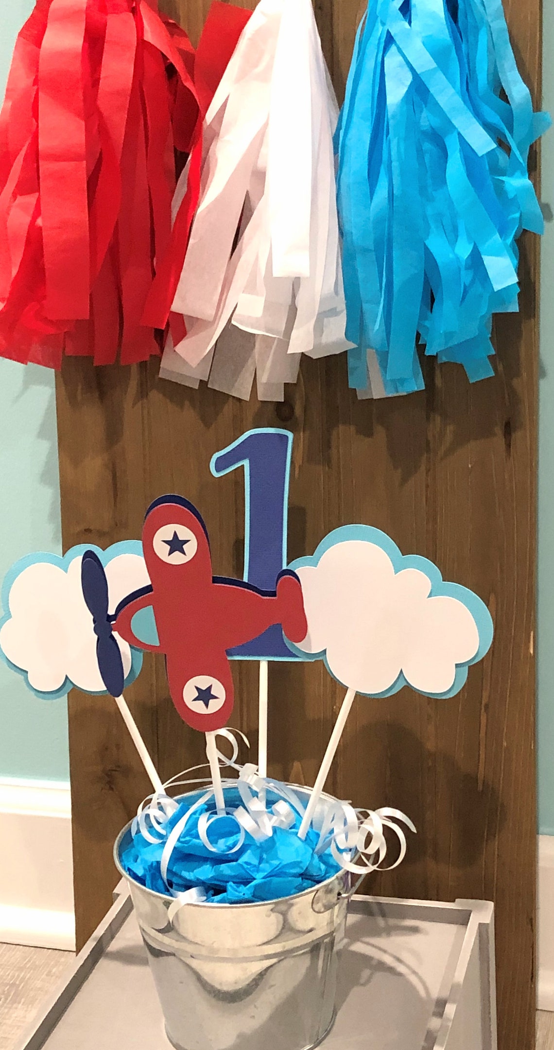 Airplane Table Decorations Centerpiece Picks | Etsy