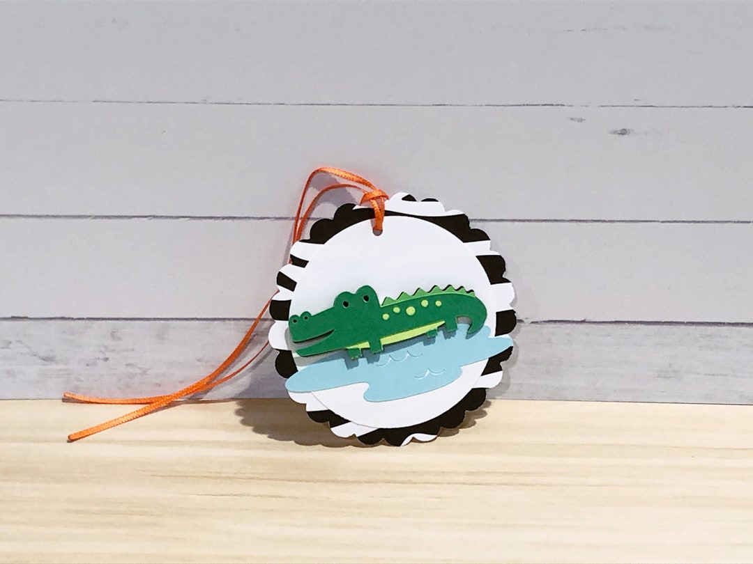 Alligator Jungle Animal Safari Animal Favor Tag - Etsy