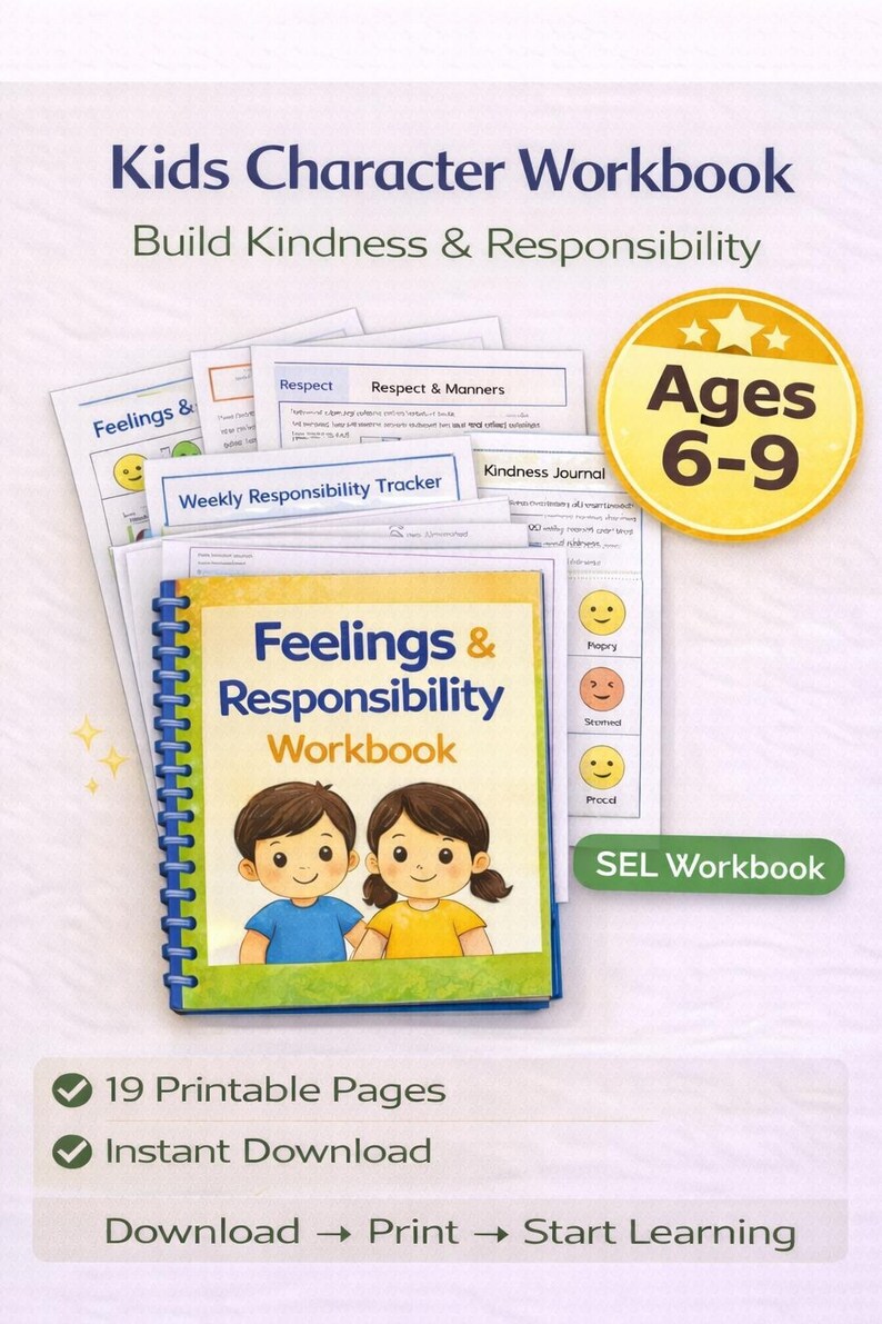 SEL Worksheets for Kids | Social Emotional Learning Workbook ...