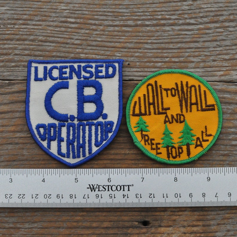 Two C.B. Radio Operator Vintage Patches Licensed Wall to - Etsy
