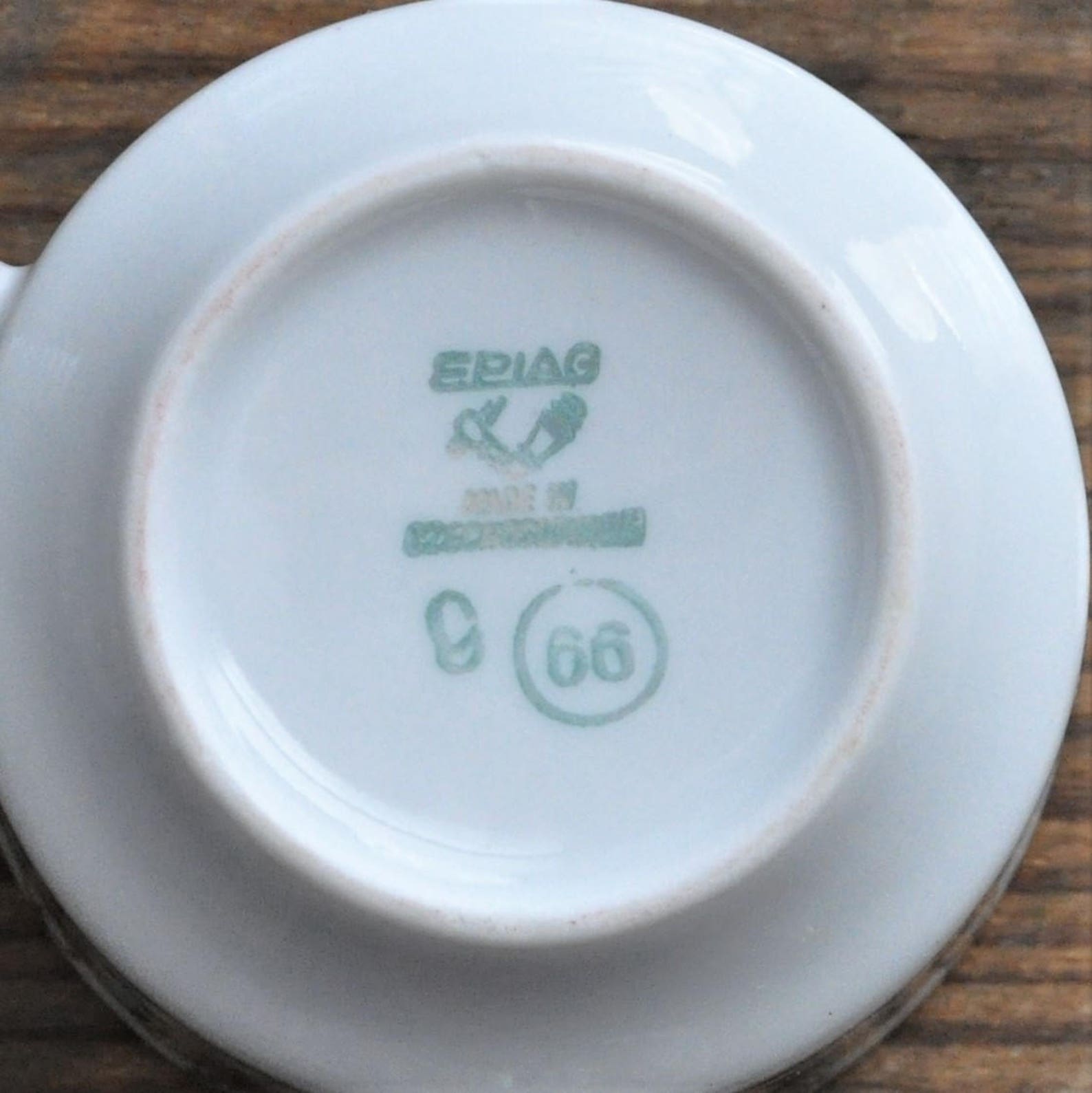 Six Epiag, Teacups and Saucers, Elegant, Luncheon, Easter Dinner ...