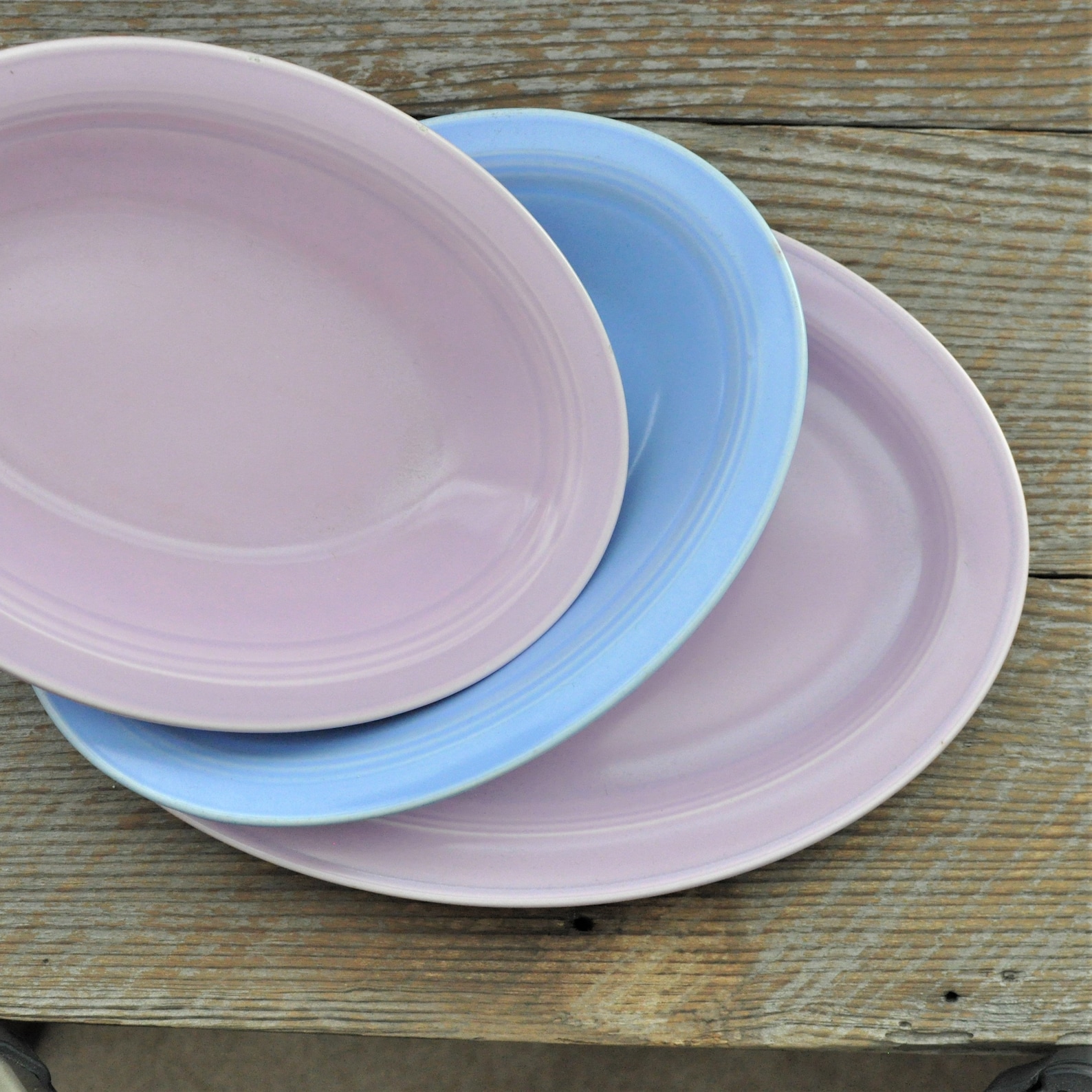 Vernon Kilns Modern California Oval Serving Platter and Bowls - Etsy