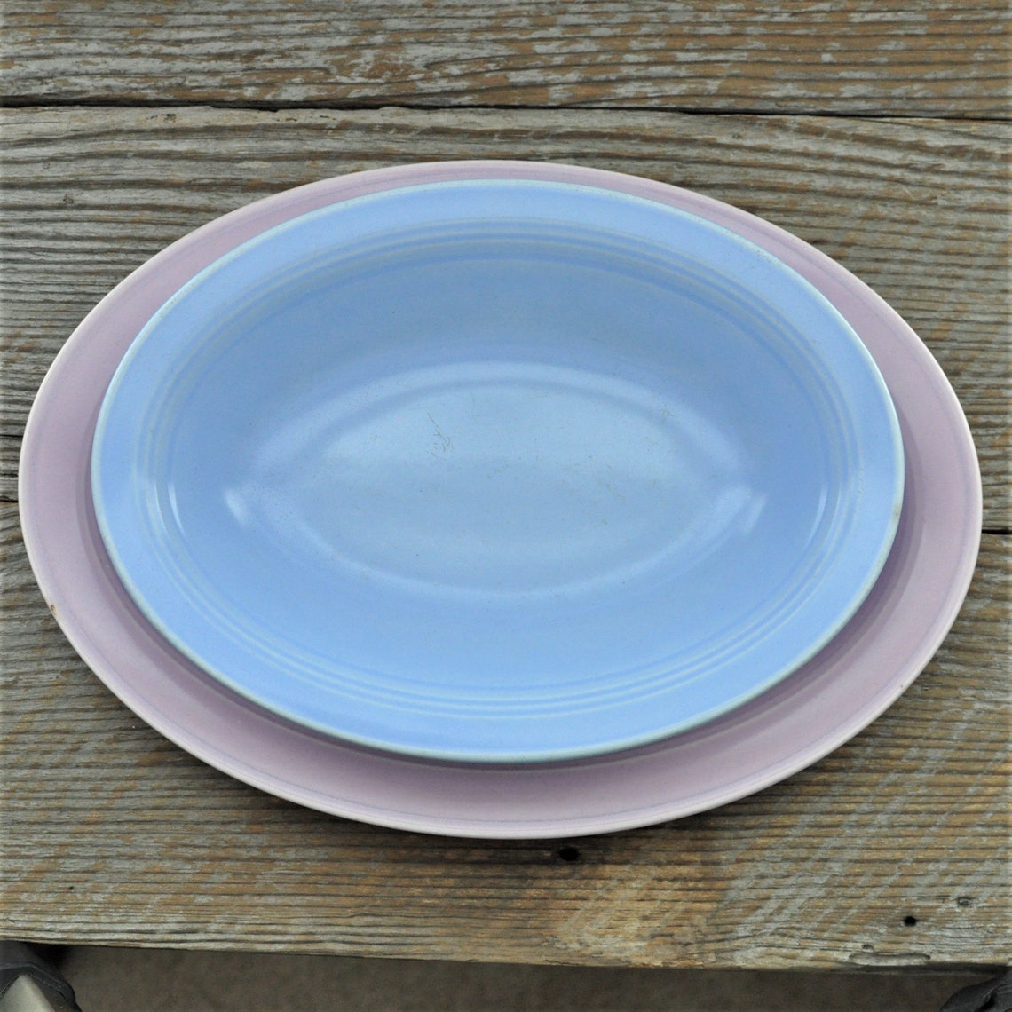 Vernon Kilns Modern California Oval Serving Platter and Bowls - Etsy