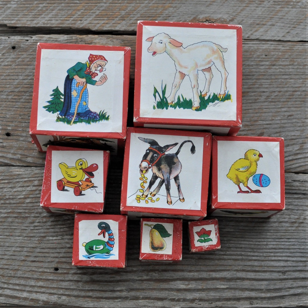 WF Kubus, Western Germany, Stacking Cubes, Nesting Wood Blocks, Child ...