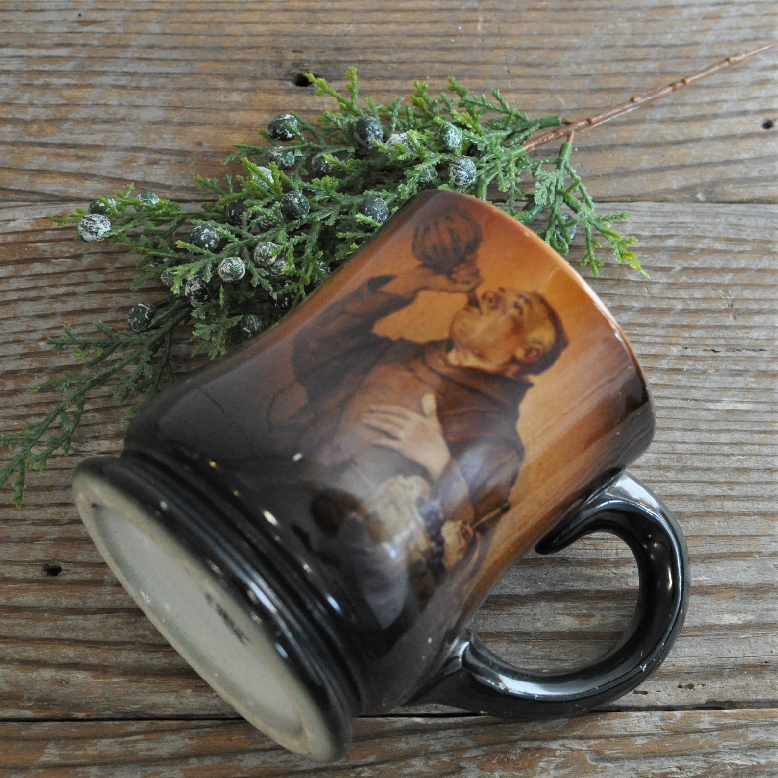 Vintage Drinking Monk Mug Beverage Cup Coffee Wine Beer | Etsy