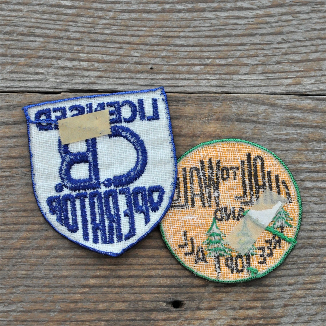 Two C.B. Radio Operator Vintage Patches Licensed Wall to - Etsy